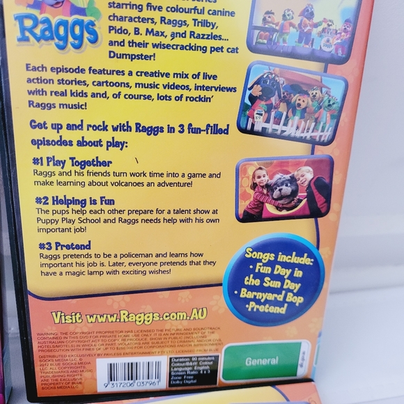 Raggs | Media | 4 X Raggs Dvds Laugh Explore Play Learn Austrlian Kids ...